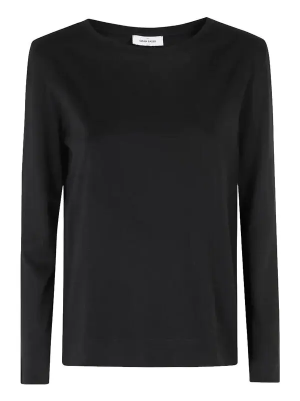 GRAN SASSO Long-sleeve T-shirt - Black