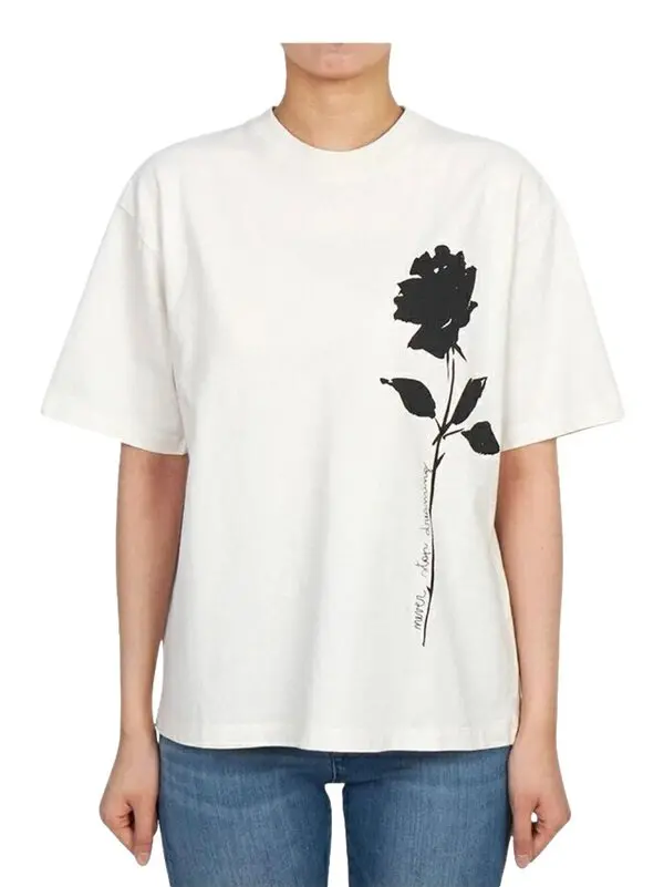 GOLDEN GOOSE Short Sleeve T-shirt - Ivory