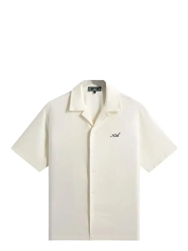 Kith Silk Cotton Thompson Camp Collar Shirt - Sandrift