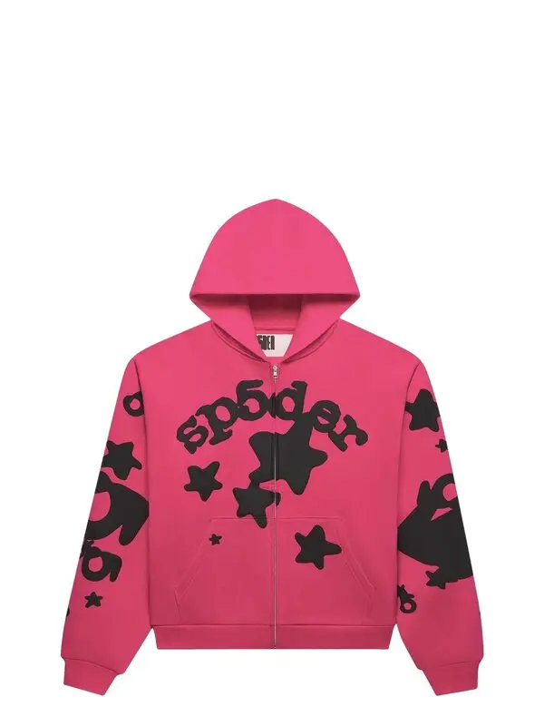 SP5DER Beluga Zip Up - Pink