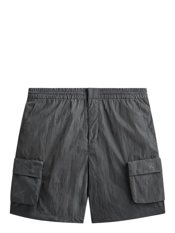 Kith Garment Dyed Wrinkle Nylon Evan Cargo Short - Thunder