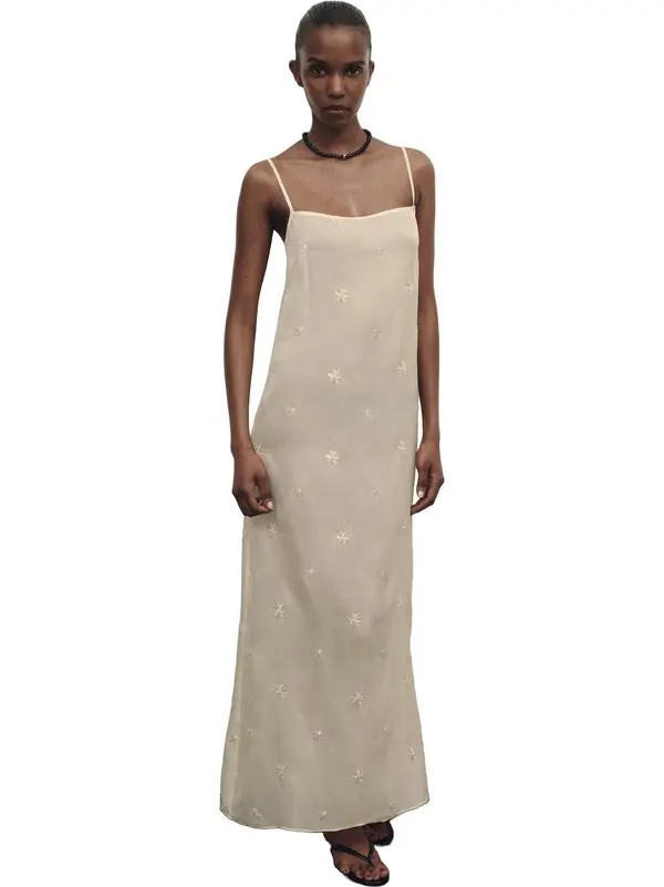 REFORMATION Fabiana Embellished Maxi Dress - Ivory