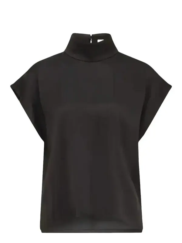 DRYKORN Alaria 1 High-neck Cap-sleeve Blouse - Brown