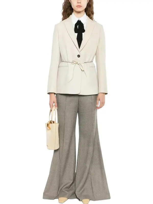 Brunello Cucinelli Monili-chain Single-breasted Blazer - Neutrals