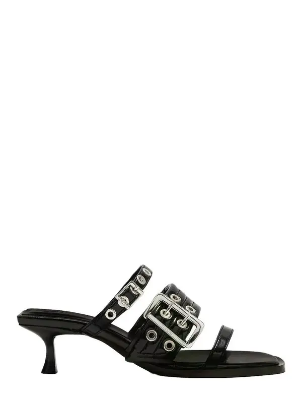 GANNI Embellished Buckle-strap Sandals - Black
