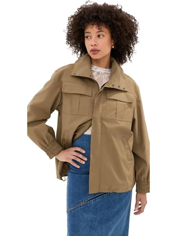 LE BOP Aubrey Technical Weave Jacket - Hazelnut