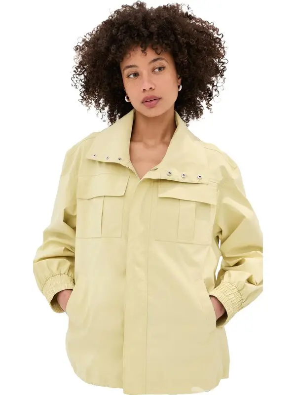 LE BOP Aubrey Technical Weave Jacket - Honeydew
