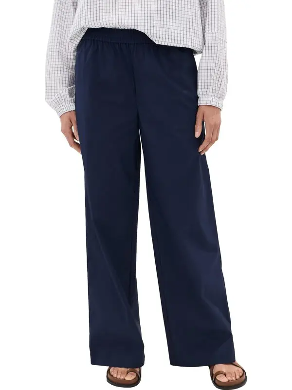 LE BOP Arden Wide Leg Pants - Maritime Blue