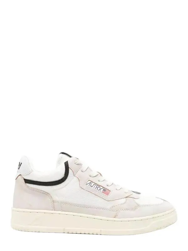AUTRY Panelled Logo Patch Sneakers - Neutrals
