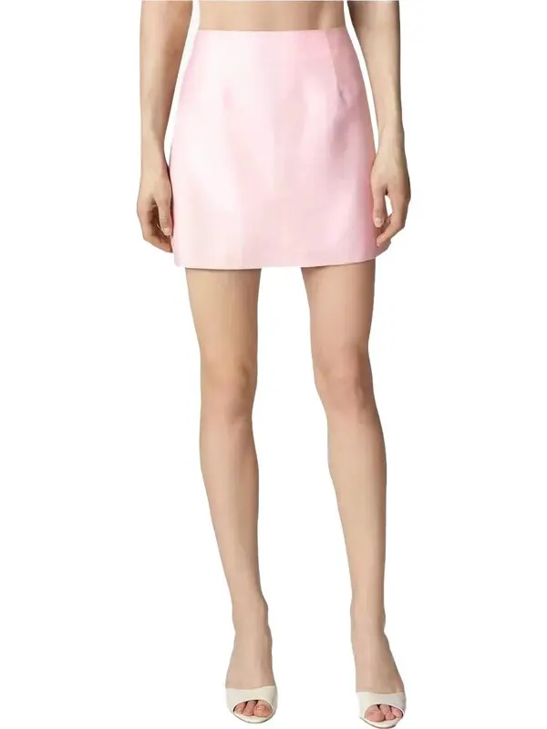 TWENTY FOURHAITCH Marfa A-line Mini Skirt - Pink