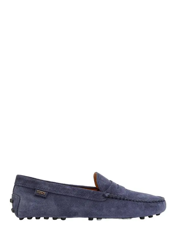 TOD'S Gommino Suede Loafers - Navy