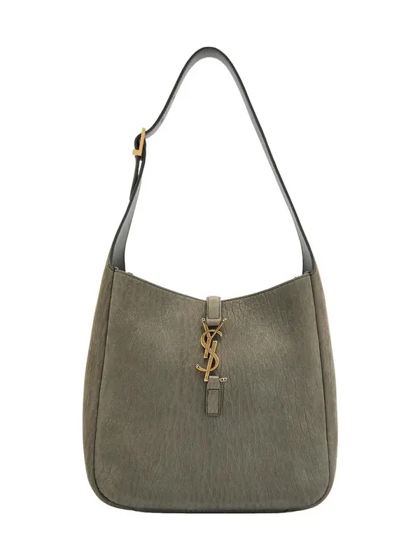 Saint Laurent Le 5 Á 7 Small Hobo Bag - Grey