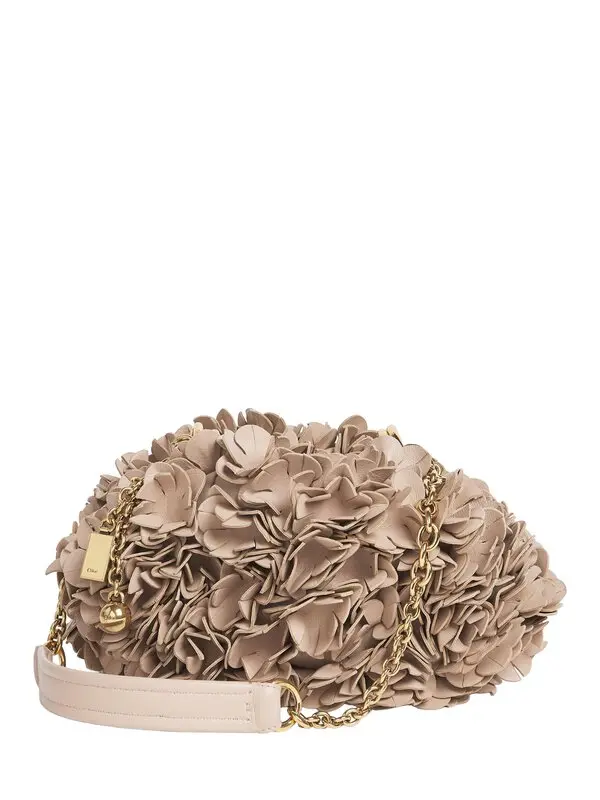 Chloé Lambskin Plissé Shoulder Bag - Brown