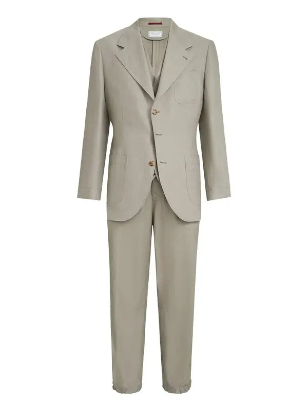 Brunello Cucinelli Linen 3-piece Suit - Green