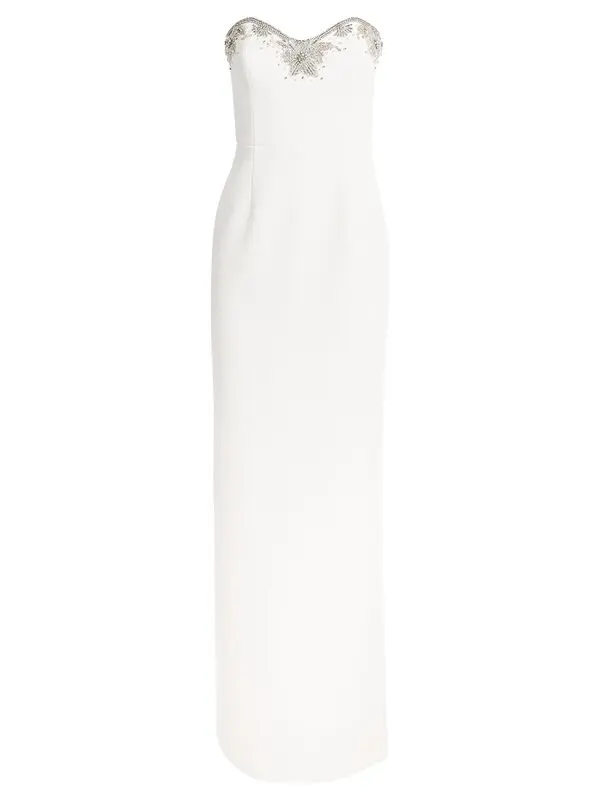 Rebecca Vallance Melva Strapless Maxi Dress - Ivory