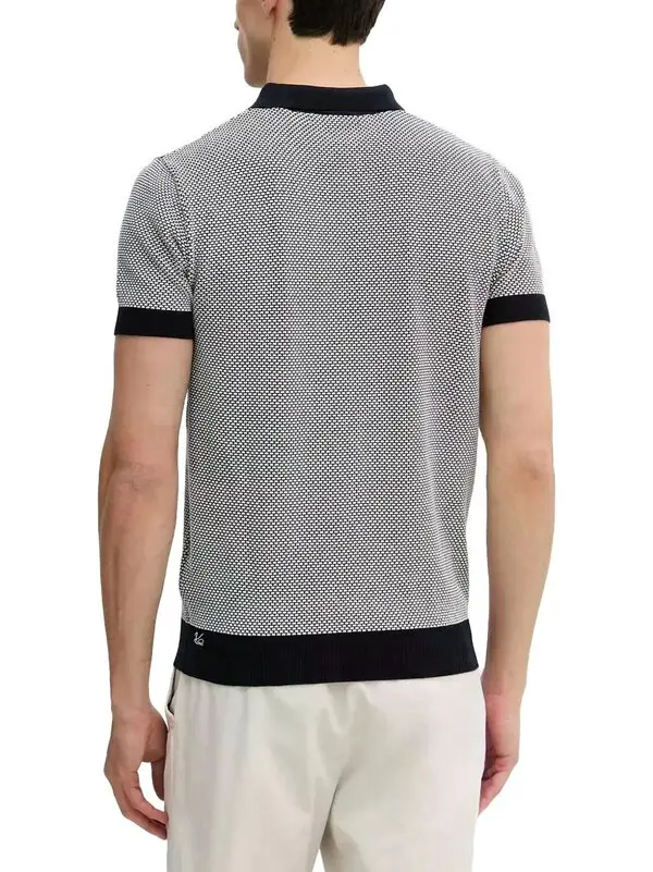 Guess Logo-patch Polo Shirt - Black