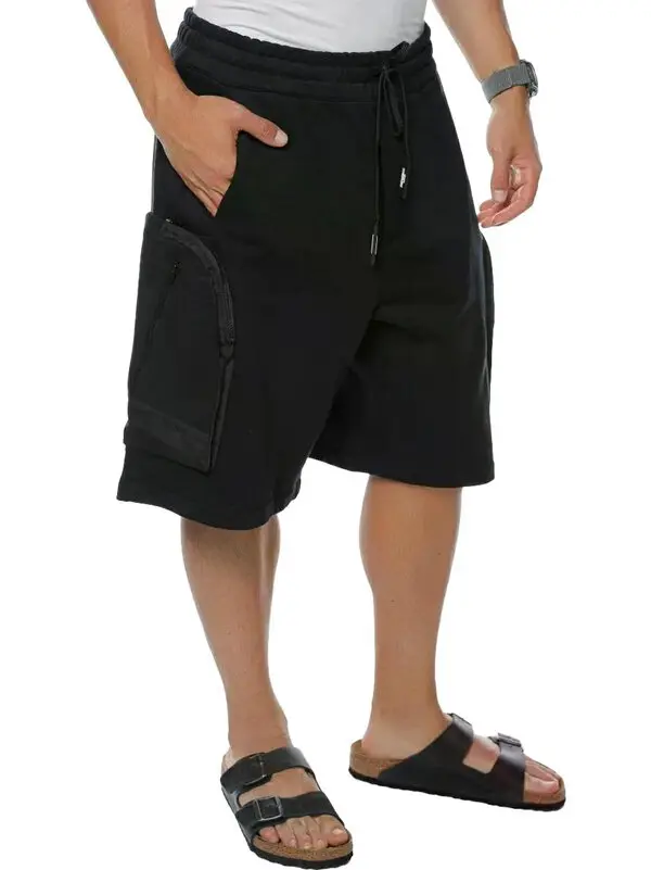 Just Cavalli Jersey Drawstring Shorts - Black