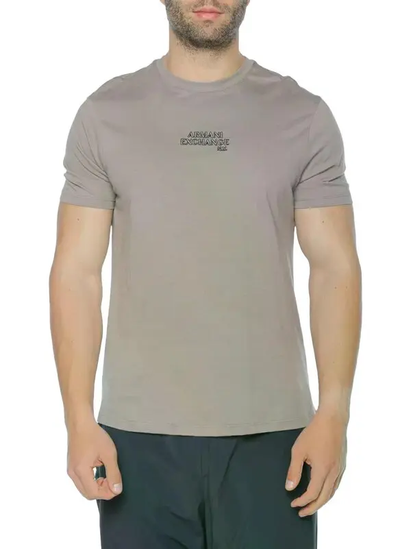 Armani Exchange Logo-print T-shirt - Brown