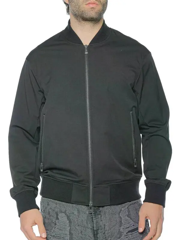 Armani Exchange Zip-up Bomber Jacket - Black