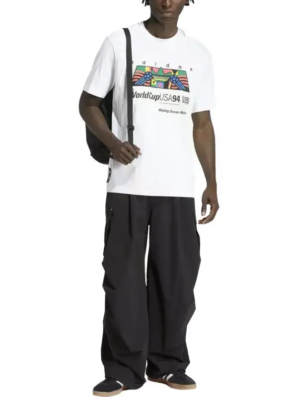 Adidas Archive Africa 94 Graphic-print Cotton T-shirt - White
