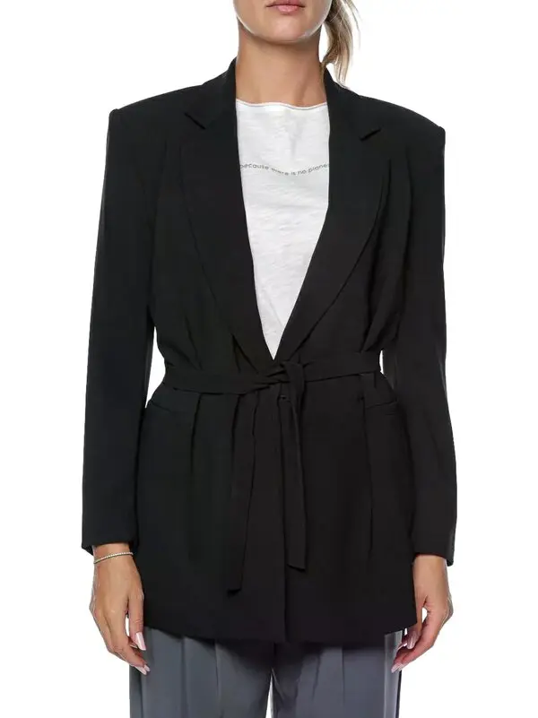 Armani Exchange Belted Blazer - Black