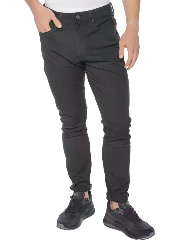 Armani Exchange Slim Fit Five-pocket Trousers - Black