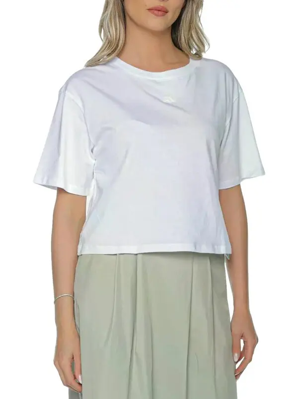 Armani Exchange Embroidered Logo Cotton T-shirt - White