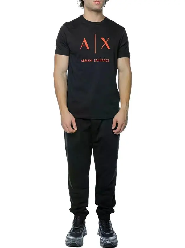 Armani Exchange Logo-print T-shirt - Black