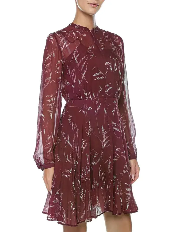 Armani Exchange Floral Print Mini Dress - Red