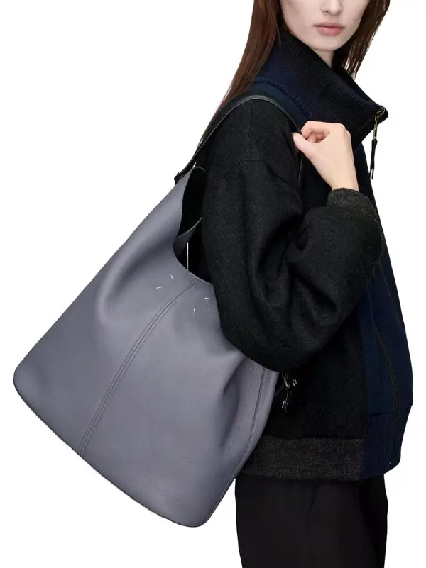 MAISON MARGIELA Leather Shoulder Bag - Blue