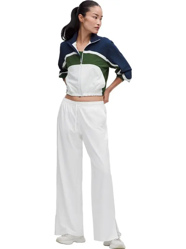 Lululemon Court Rival Wide-leg Track Pant - White/white