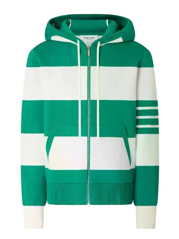 Thom Browne Hector 4-bar Hoodie - Green