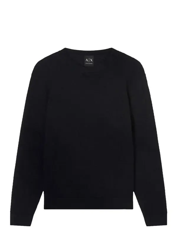 Armani Exchange Zigzag Knit Sweater - Blue