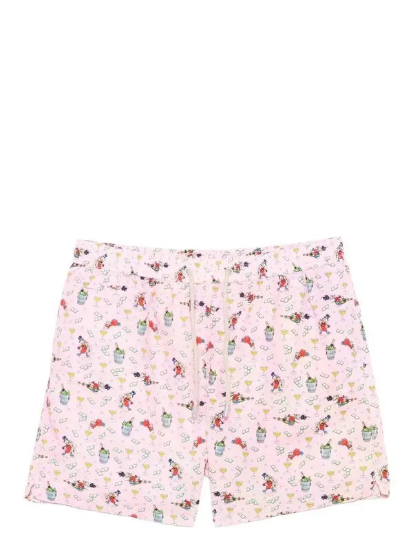 MC2 SAINT BARTH X Disney Graphic Print Swim Shorts - Pink