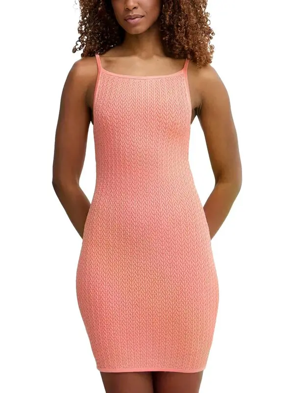 Guess Textured Mini Dress - Pink