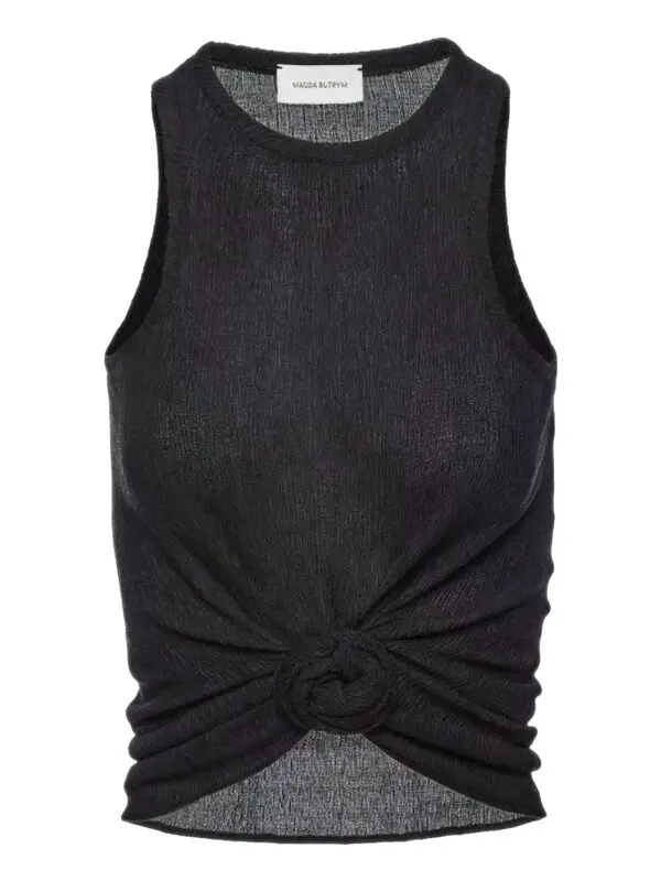 Magda Butrym Knot-detail Tank Top - Black