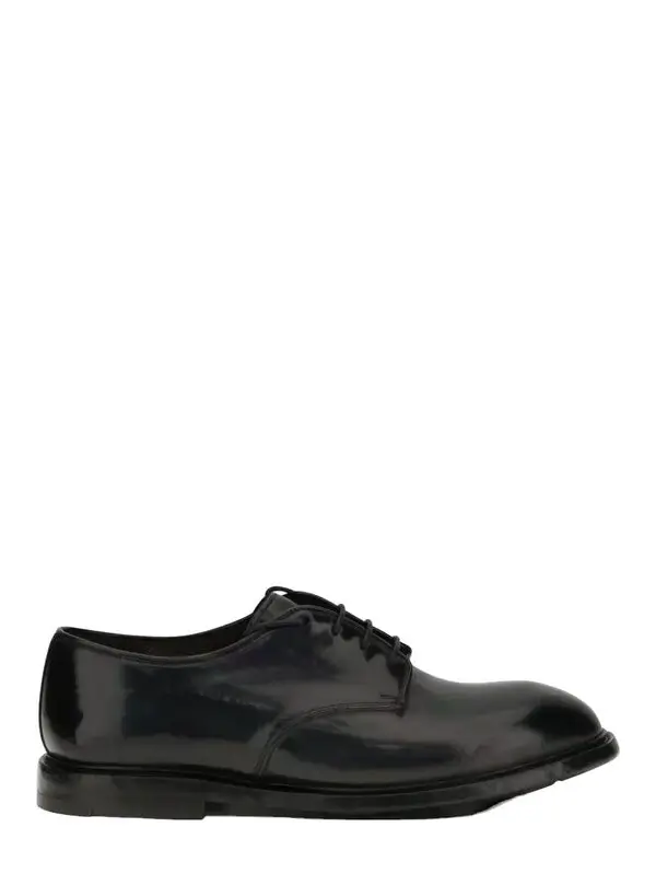 Premiata Polished Finish Derby Shoes - Black