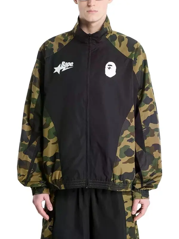 A BATHING APE 1st Camo Stand-collar Jacket - Black