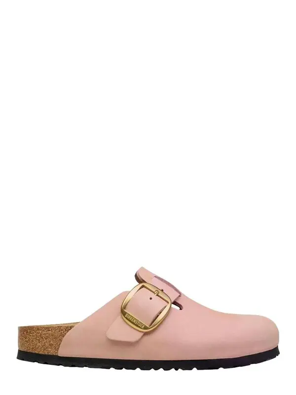 BIRKENSTOCK Boston Big Buckle Nubuck Sandals - Pink