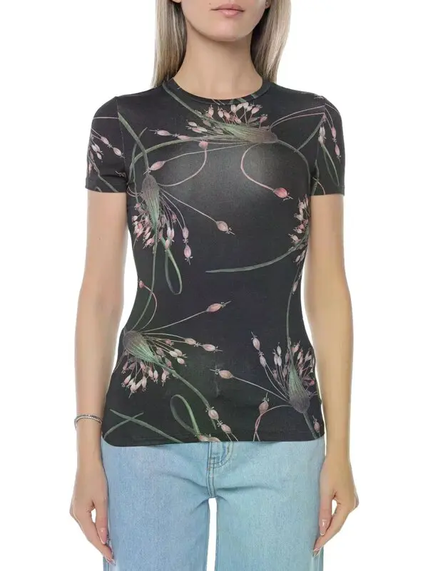 Ted Baker London Floral Print T-shirt - Black