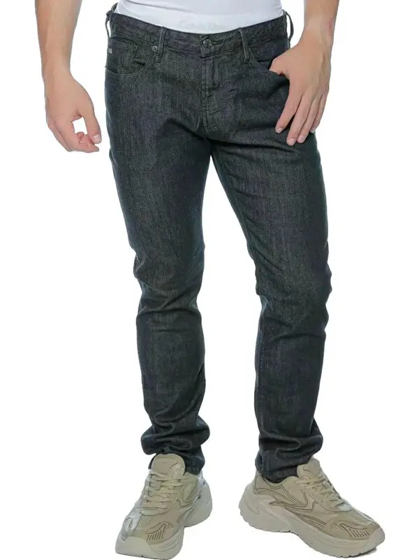 Emporio Armani Five-pocket Slim-cut Jeans - Black