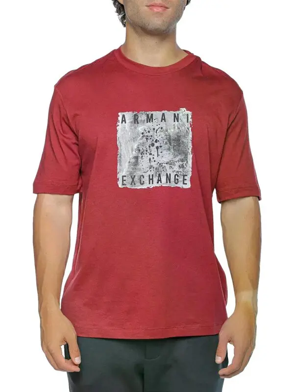 Armani Exchange Logo-print T-shirt - Red