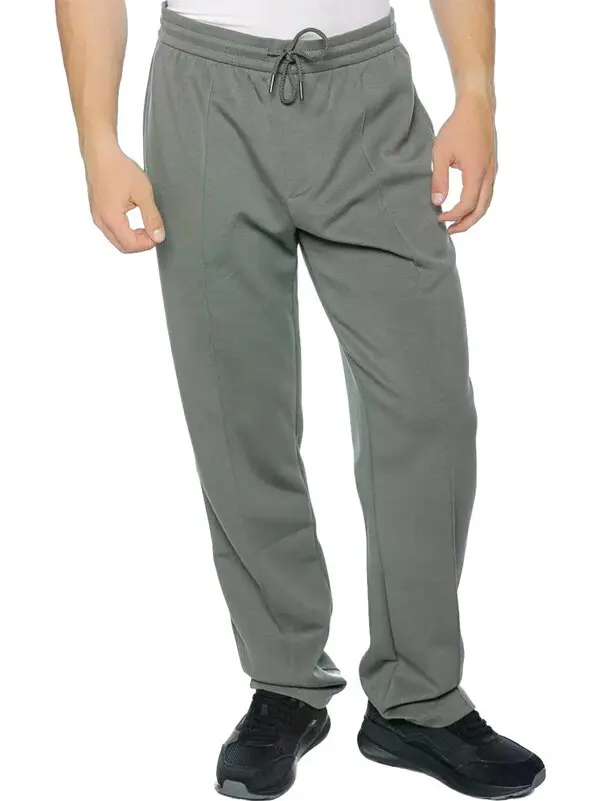Armani Exchange Drawstring Pintuck-detail Track Pants - Grey
