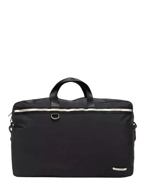 EA7 Logo Tape Gym Bag - Black