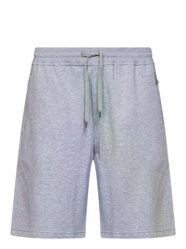 Brunello Cucinelli Ribbed Drawstring Waistband Shorts - Grey
