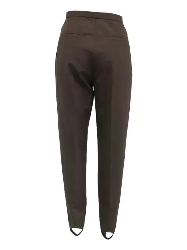 Dries Van Noten Crepe Stirrup Trousers - Brown