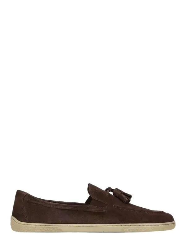Be Lenka Suede Tassel Loafers - Brown