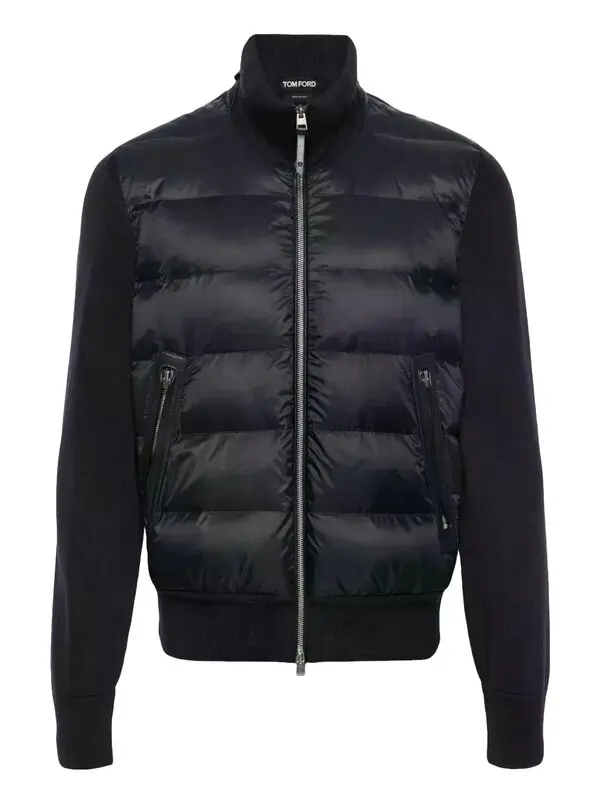 TOM FORD Quilted Padded Jacket - Blue