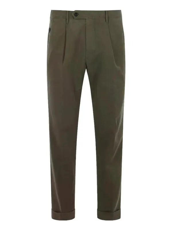 Incotex Pleated Detail Trousers - Green