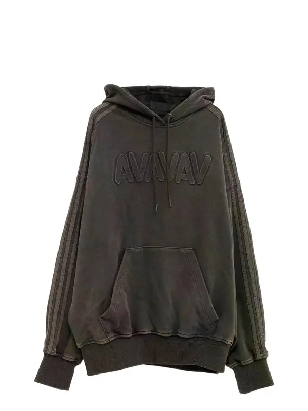 Adidas X Avavav Logo-embossed Hoodie - Grey